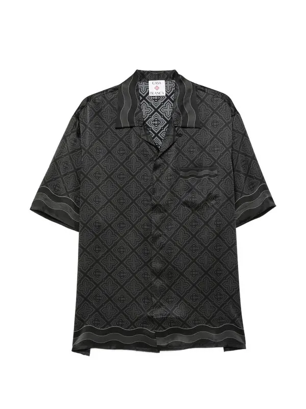 Casablanca Cuban Collar Short-sleeve Shirt For