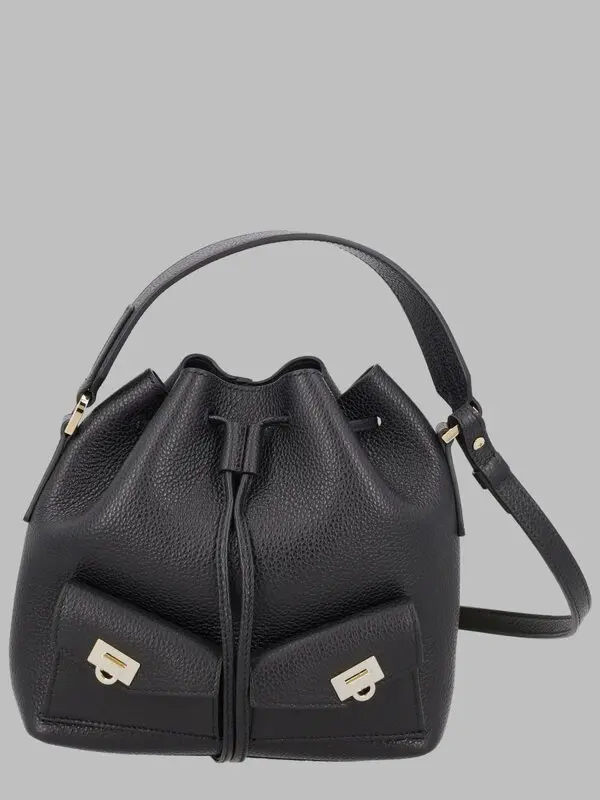 FERRAGAMO Sleek Leather Handbag For - Black