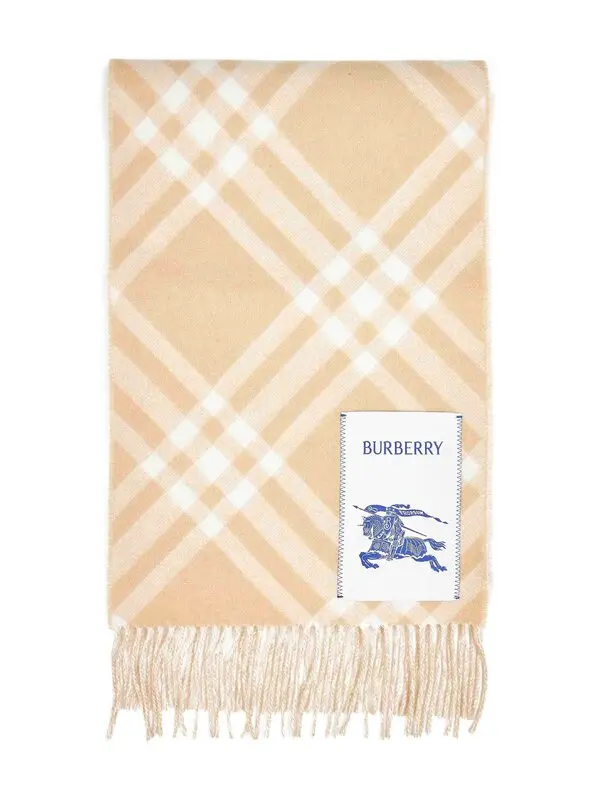 Burberry Mu 168x30 T Bar Bias Check Scarf