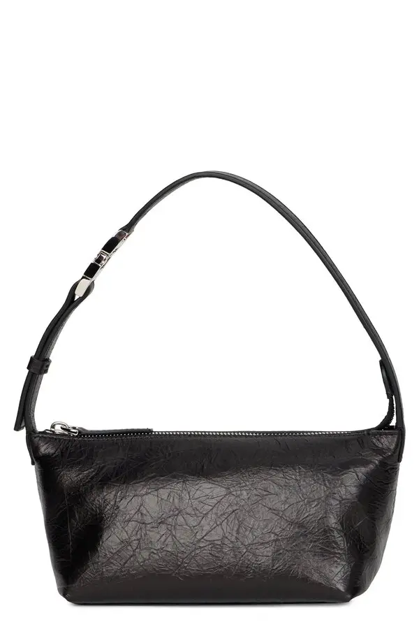 Fendi Mini Vanity Handbag In Calfskin Leather - Black
