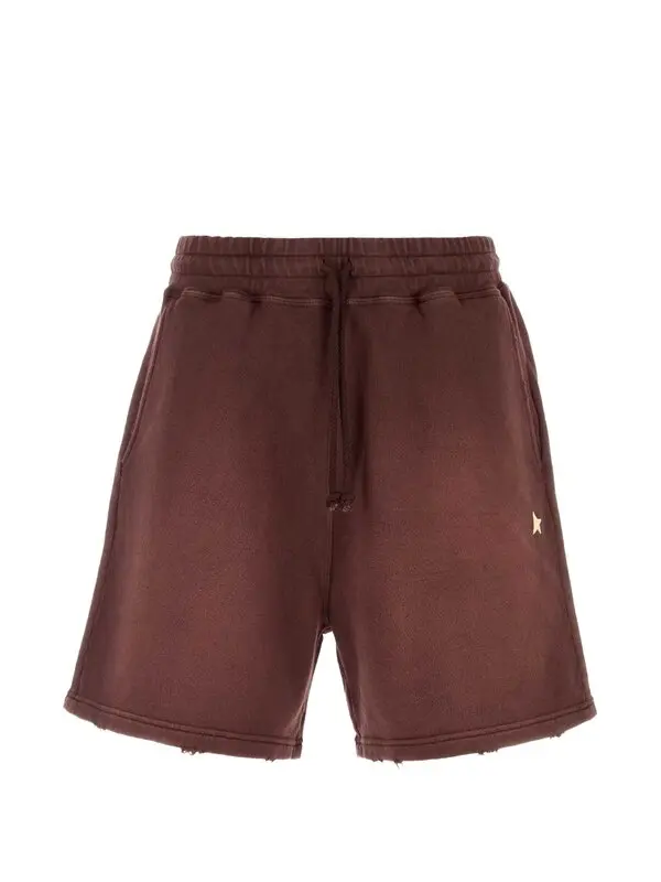 GOLDEN GOOSE Star Wide-leg Shorts With Back Zipper