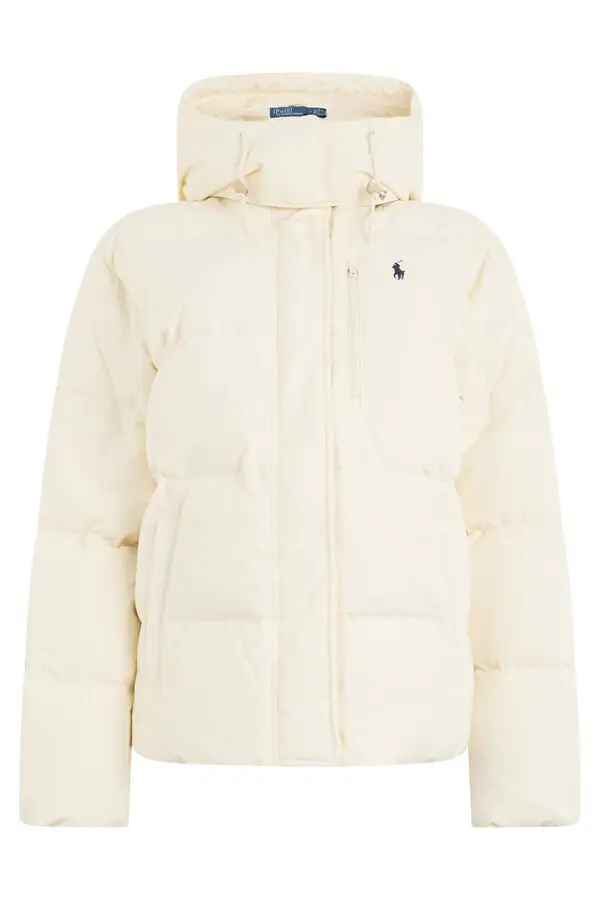 Polo Ralph Lauren Padded Hooded Jacket - Panna