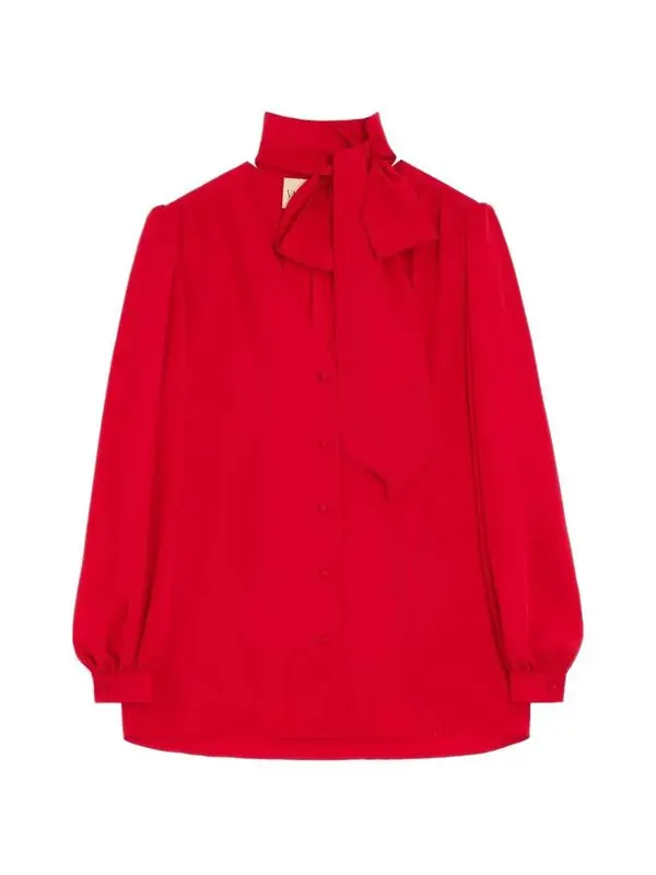 Valentino Garavani Solid Georgette Shirt