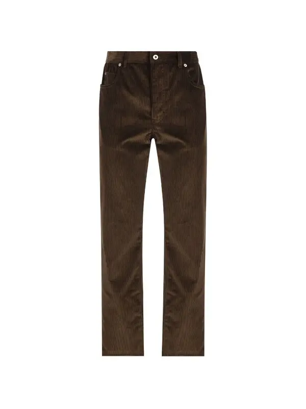 Loewe Corduroy Straight-leg Pants - Brown