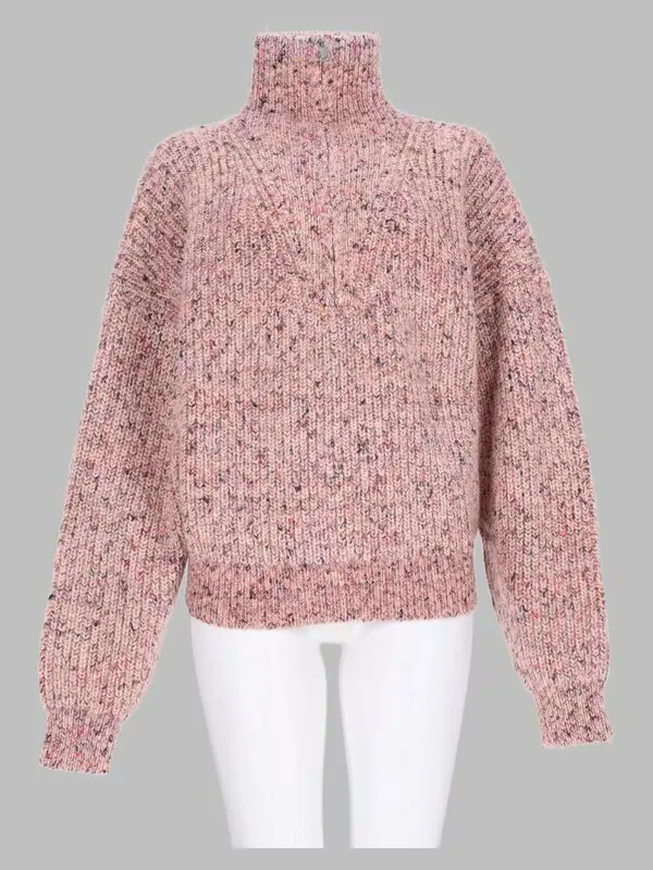 MARANT ETOILE Cozy Crewneck Sweater - Pink