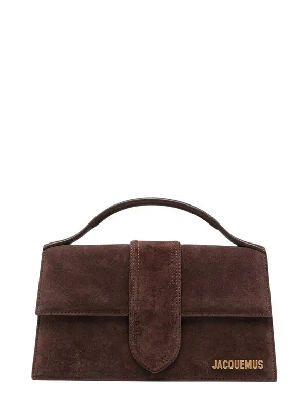 Jacquemus Le Bambino Mini Suede Tote Handbag - Brown