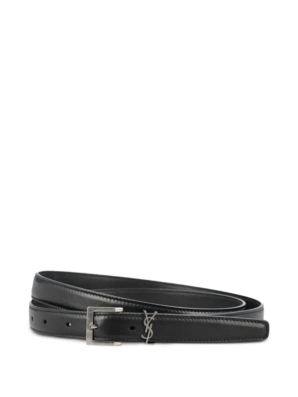 Saint Laurent Leather Belt - Nero
