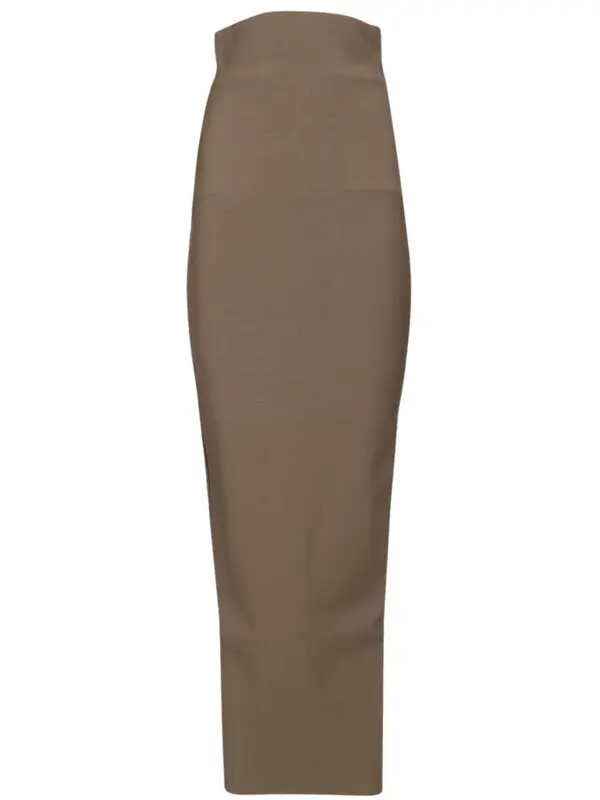 Rick Owens High-waist Pencil Skirt - Brown