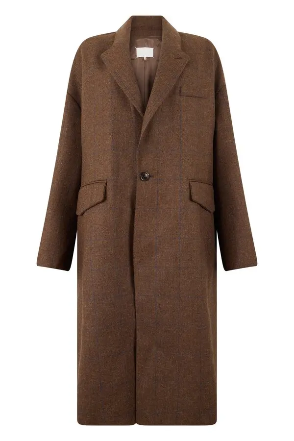 MAISON MARGIELA Long Pinstripe Jacket For