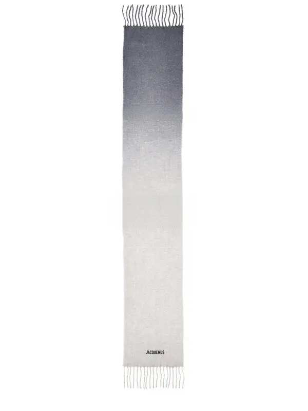 Jacquemus Alpaca Wool Infinity Scarf - Grey