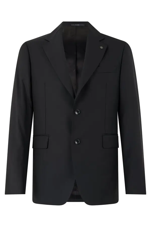 Tagliatore Single-breasted Suit In Virgin Wool, Lapel Jacket With Trousers