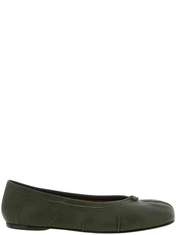 MAISON MARGIELA Tabi Leather Ballerina Flats With Tabi Toe