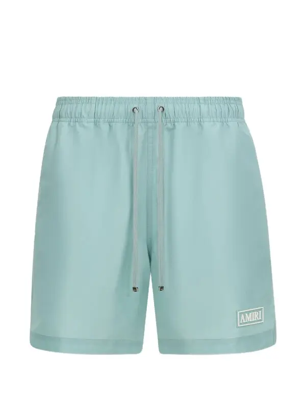 Amiri Patch Swimshort - Powderteal