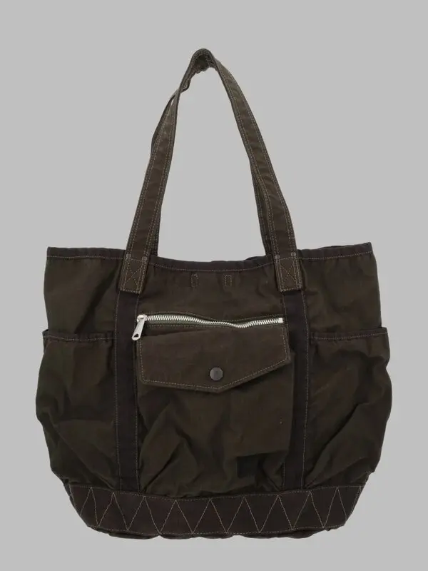 PORTER-YOSHIDA & CO Hybrid Canvas Crossbody Bag - Green