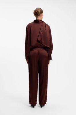 Hugo Bomber-style Blazer With Detachable Scarf
