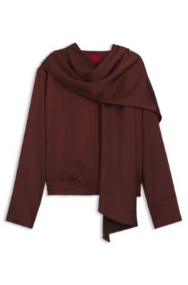 Hugo Bomber-style Blazer With Detachable Scarf