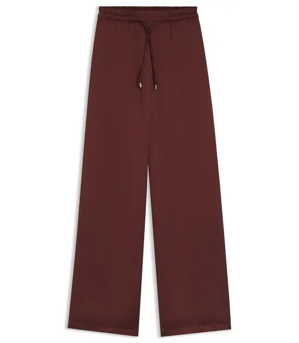 Hugo Relaxed-fit Pants In Satin With Drawstring Waist