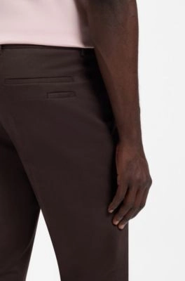 BOSS Slim-fit Cotton-blend Pants