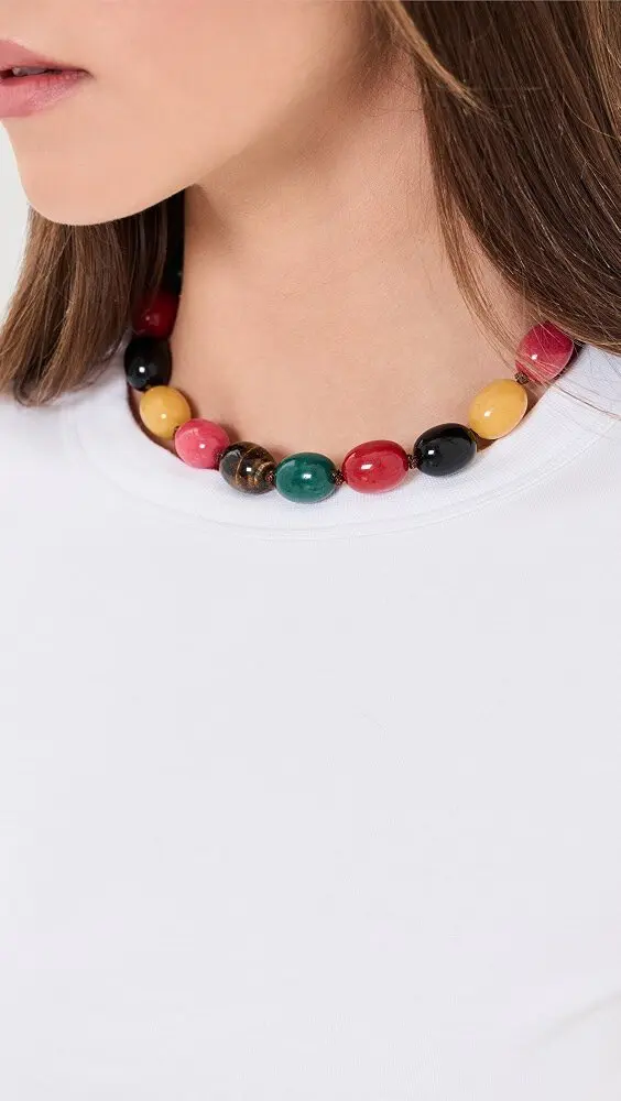 ROXANNE ASSOULIN The Multi Pebble Stone Necklace