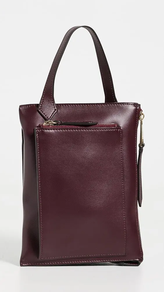 TWP Leather Accordion Clutch