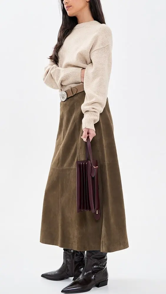 TWP Leather Accordion Clutch