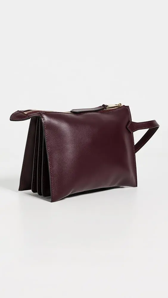 TWP Leather Accordion Clutch