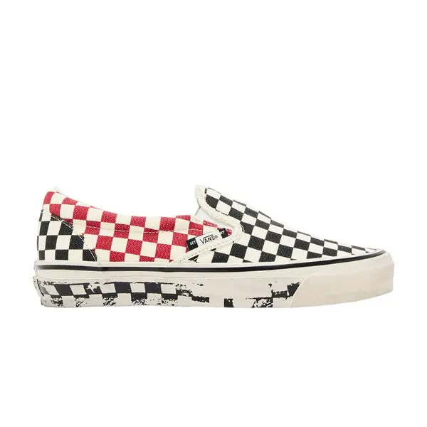 VANS Lx Classic Slip-on 98 Act Of Disagreement 'black Checkerboard - White