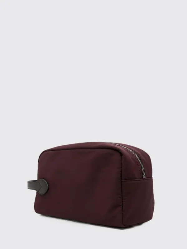 Emporio Armani Utility Nylon Beauty Case With Eagle Logo And Handle - Brown