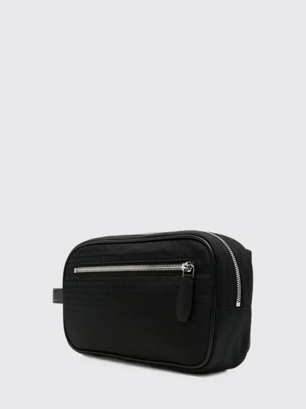 Emporio Armani Nylon Utility Beauty Case With Side Handle And Logo