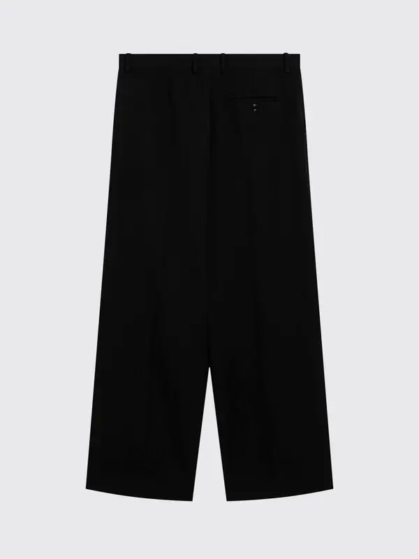 Balenciaga Wide-leg Tailored Twill Trousers With An Off-center Closure