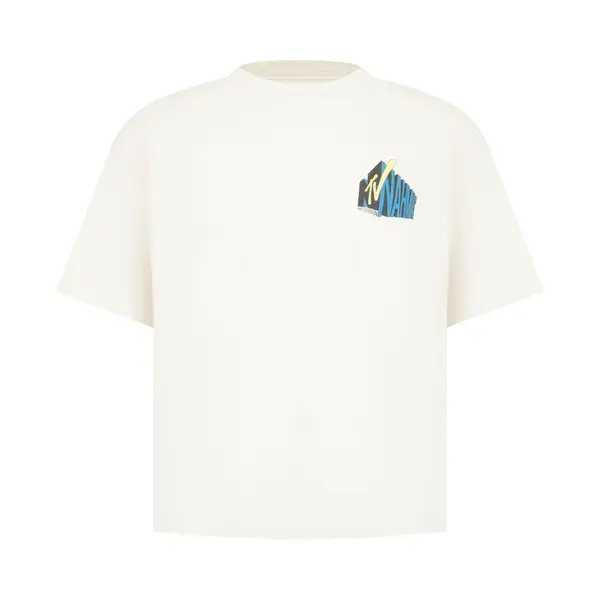 NAHMIAS Tv Boxy Tee 'egg - White