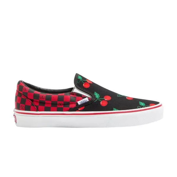 VANS Valentino Garavani X Classic Slip-on 'checkerboard Cherry - Red