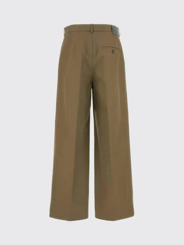 Balenciaga Wide-leg Cotton Chino Trousers With A Mid-rise Waist - Beige