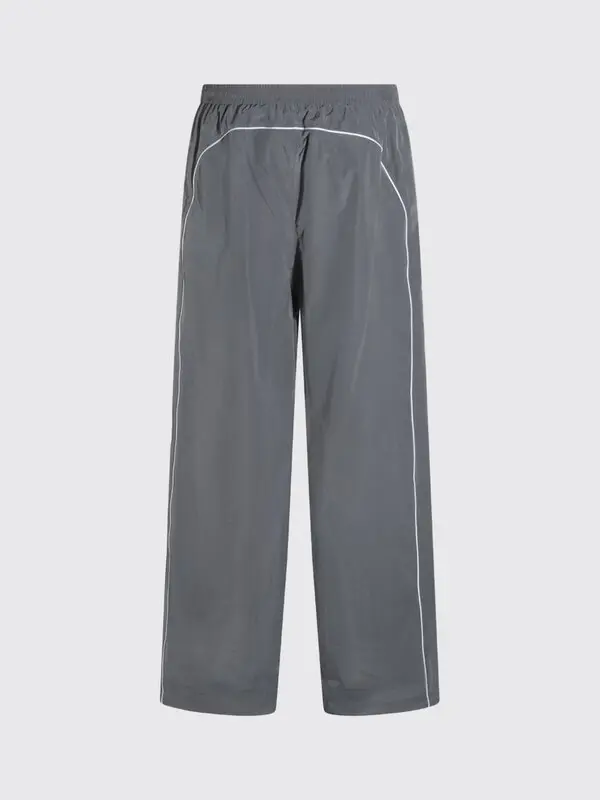 Balenciaga Cotton-blend Jogging Trousers With An Elasticated Waist And Logo - Grey