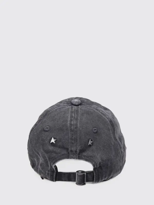 GOLDEN GOOSE Denim Baseball Cap With Studs And Embroidered Logo