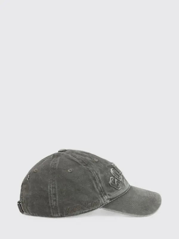 GOLDEN GOOSE Denim Baseball Cap With Studs And Embroidered Logo - Green