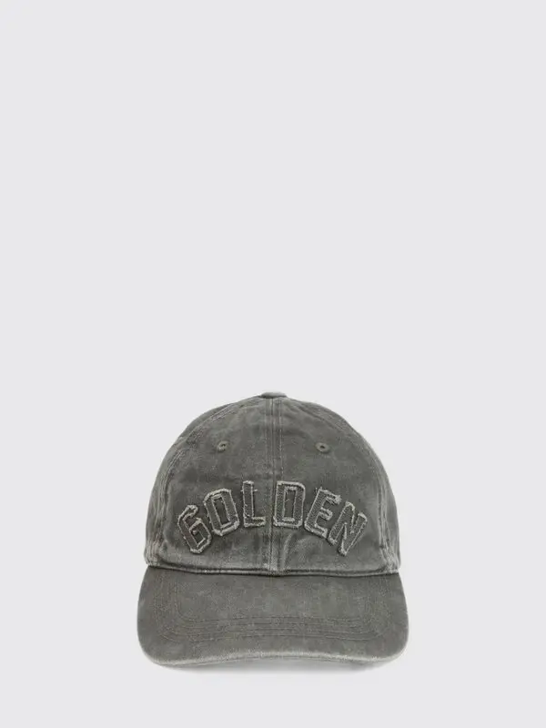 GOLDEN GOOSE Denim Baseball Cap With Studs And Embroidered Logo - Green