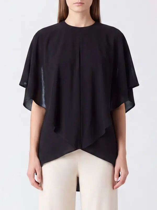 Jacquemus Relaxed Fit Crêpe Blouse With Asymmetric Hem