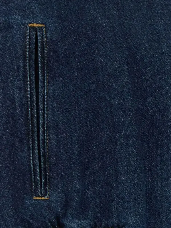 JIL SANDER Cropped Relaxed Fit Cotton Bomber Jacket