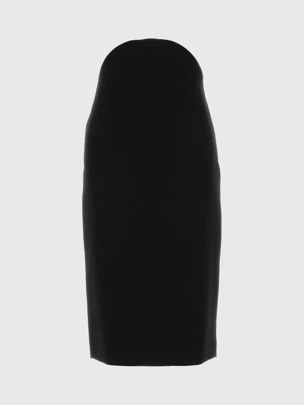 JIL SANDER High-waisted Virgin Wool Midi Pencil Skirt - Black