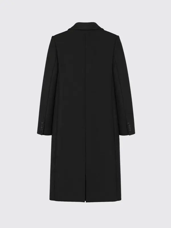 Balenciaga Double-breasted Wool Coat With Classic Lapels