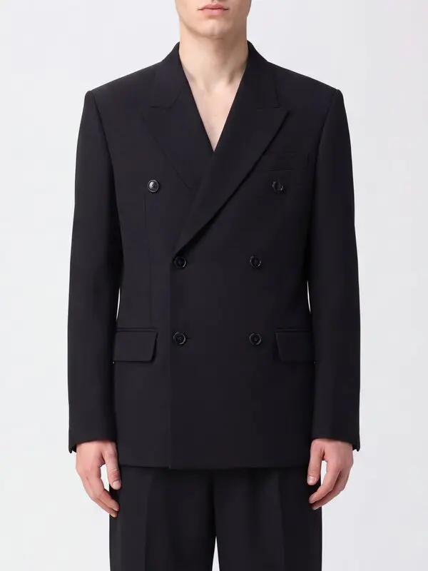 Balenciaga Double-breasted Wool Blazer With Classic Lapels
