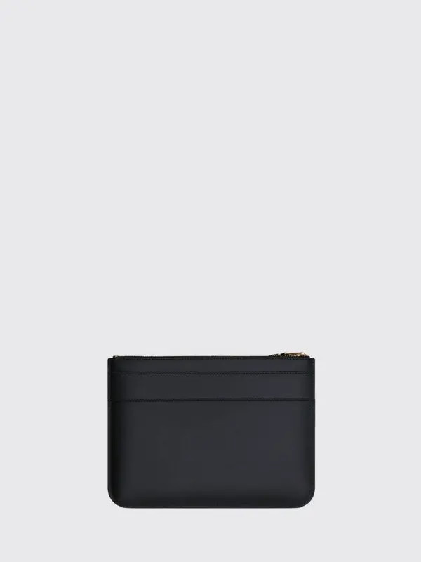 Comme Des Garçons Large Leather Wallet With Bow Print