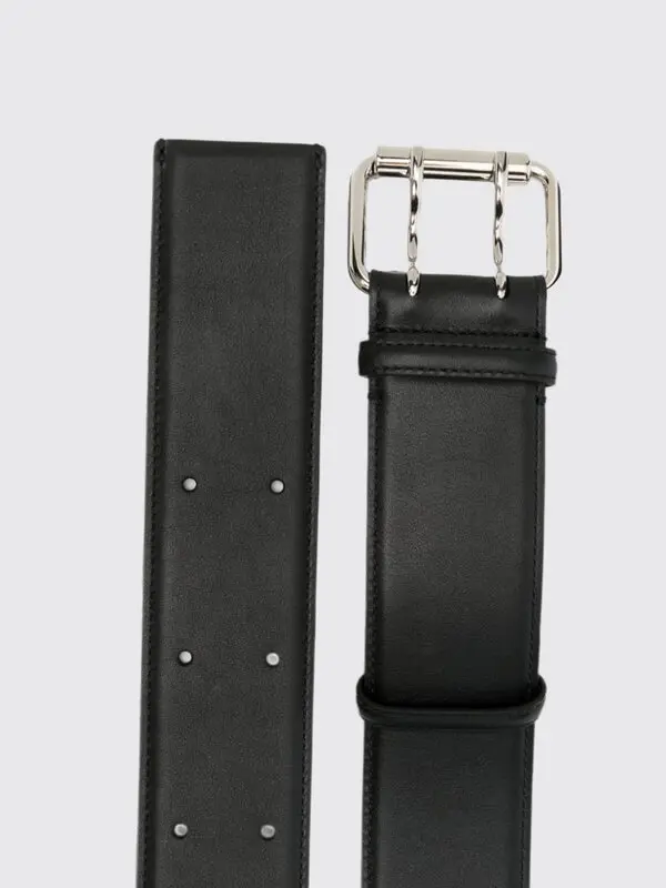Givenchy Smooth Calf Leather Belt With Studded Logo