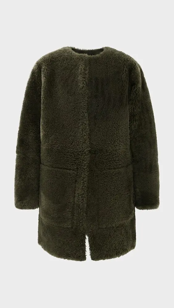 Vince Reversible Shearling Car Coat