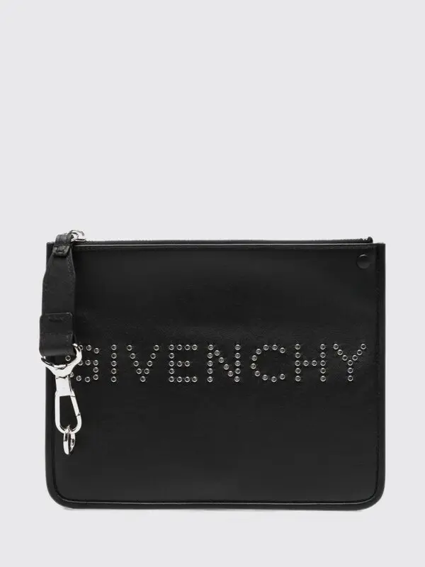Givenchy Cargo Studded Calf Leather Flat Document Holder