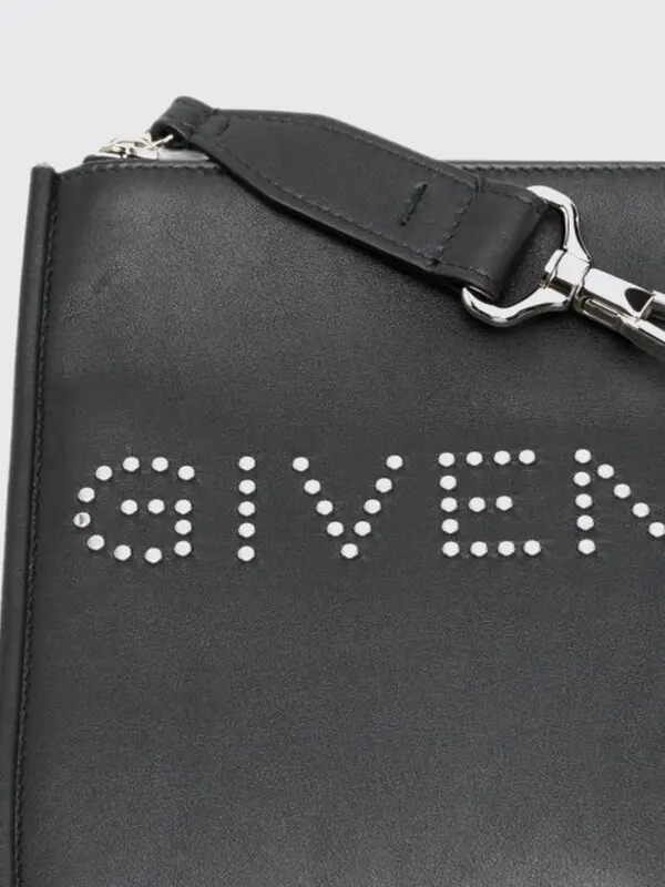 Givenchy Cargo Studded Calf Leather Flat Document Holder