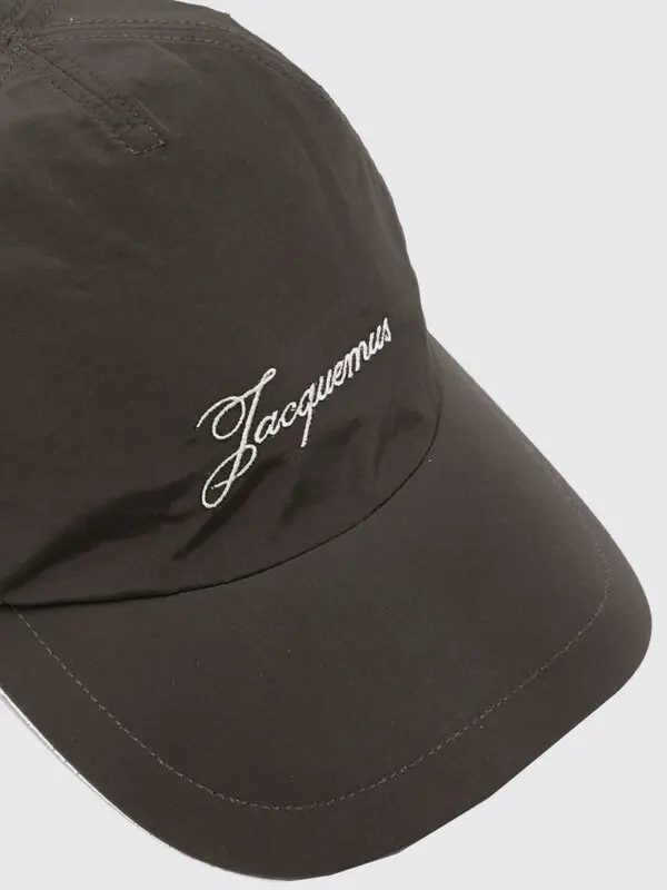 Jacquemus Recycled Nylon Baseball Cap With Logo And Tie Closure