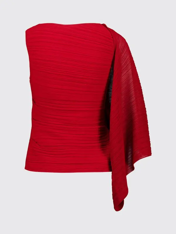 Balmain Sleeveless Ruched Viscose Slim Fit Top