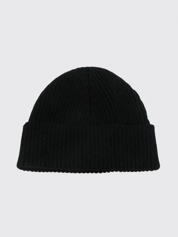 AMI Paris Wool Beanie Hat With Contrast De Coeur Logo